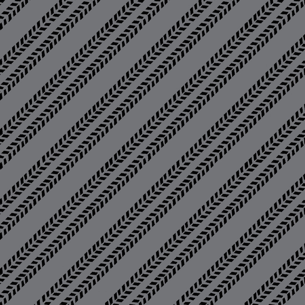 MONSTER TRUCK Tyre Tracks Dark Grey - SALE $13.00 p/m – Utopian Threads